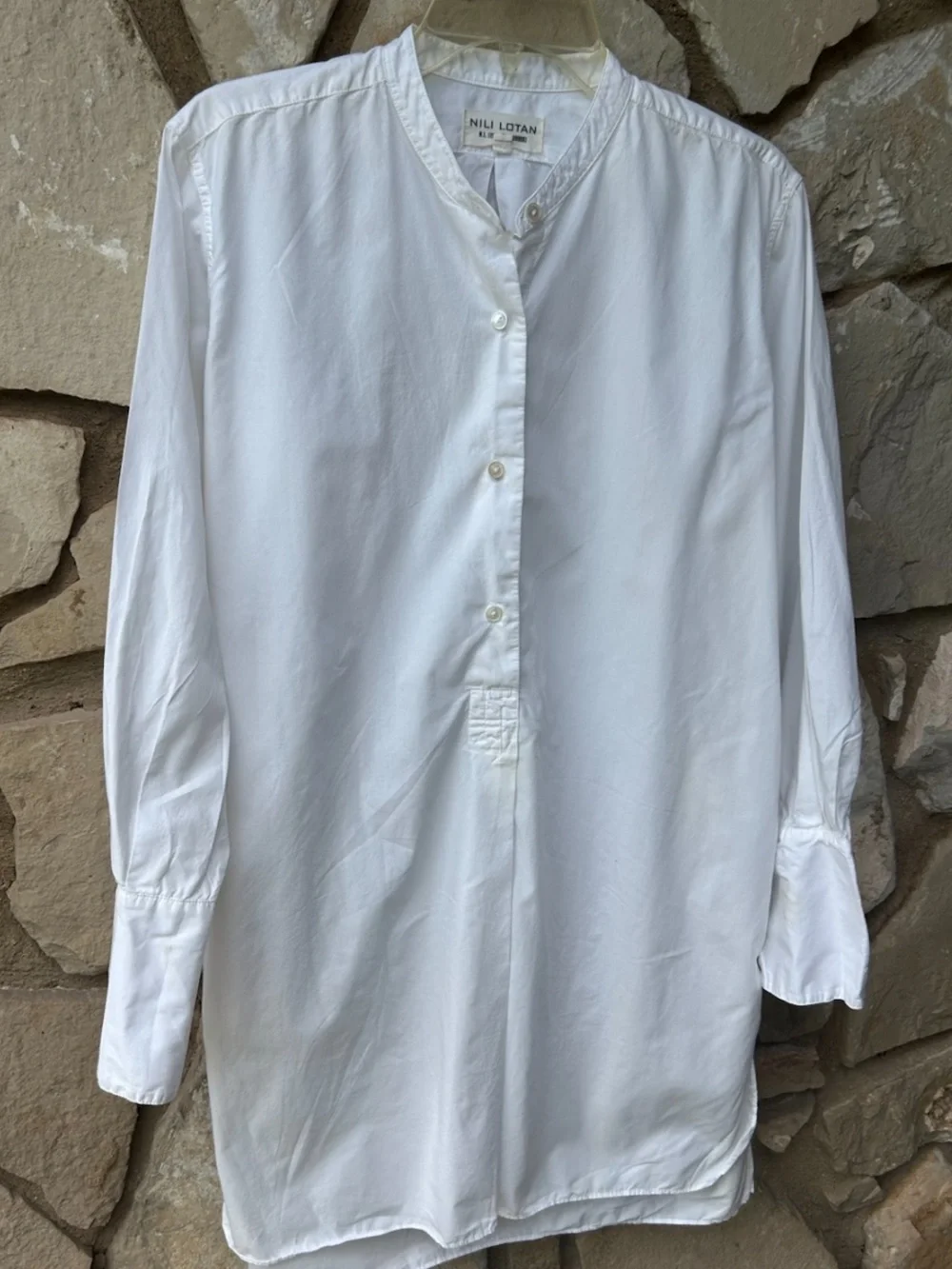 Nili Lotan | Dresses | Nili Lotan Crisp Coastal White Tunic Dress Small ...